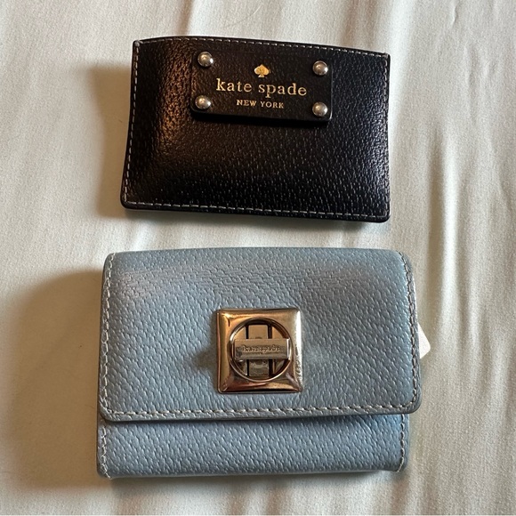 kate spade | Bags | Two Kate Spade Wallets One Is Blacktan Wpink ...